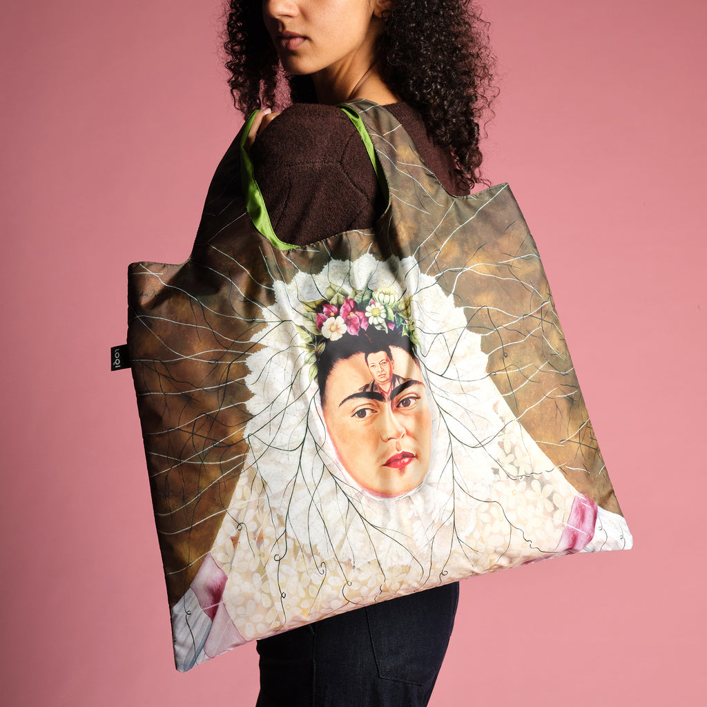 FRIDA KAHLO Self Portrait as a Tehuana Recycled Bag – LOQI US NEW