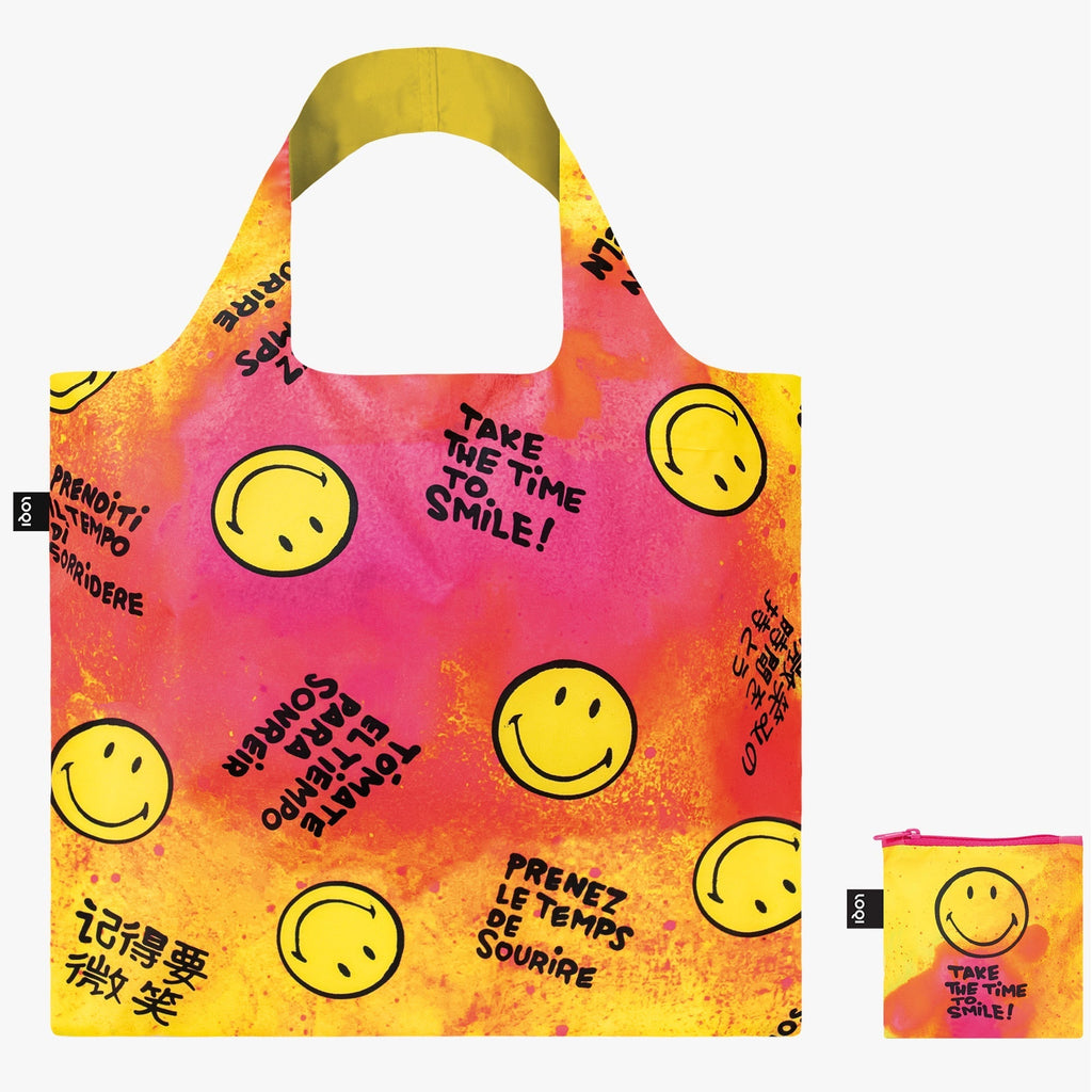 SMILEY Take The Time to Smile Recycled Bag – LOQI