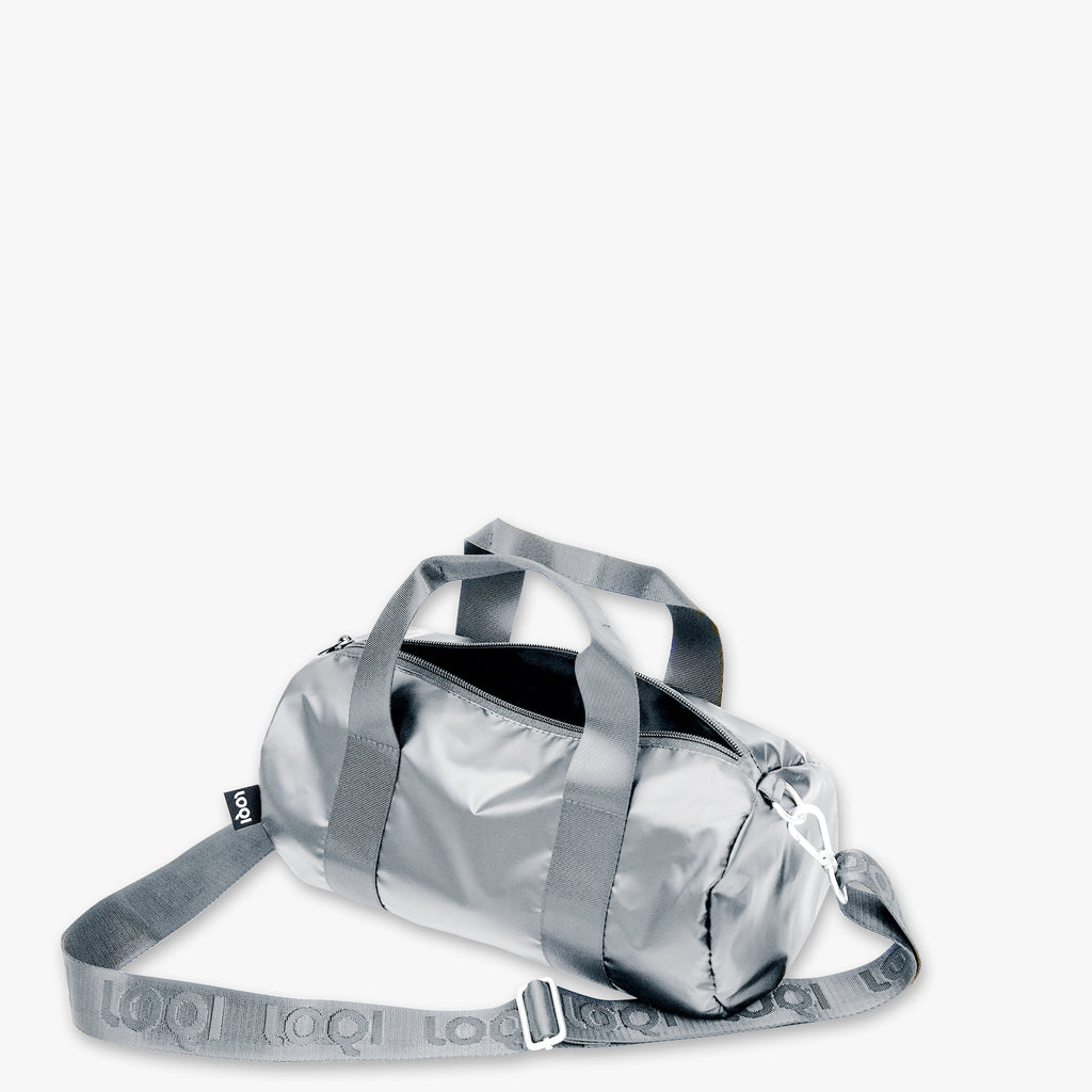 METALLIC Silver Medium Weekender – LOQI